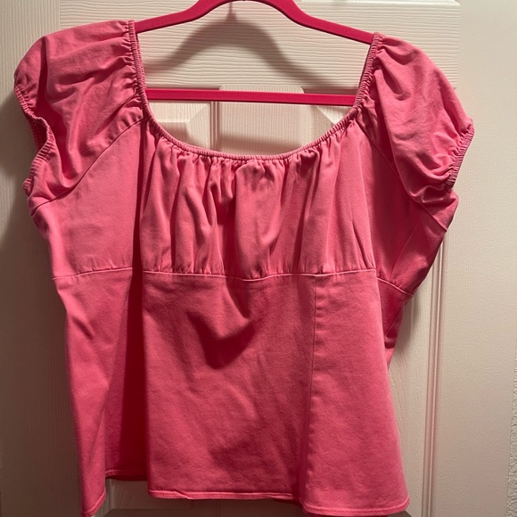 Pinup Couture | Tops | Pinup Girl Clothing Pink Peasant Top | Poshmark